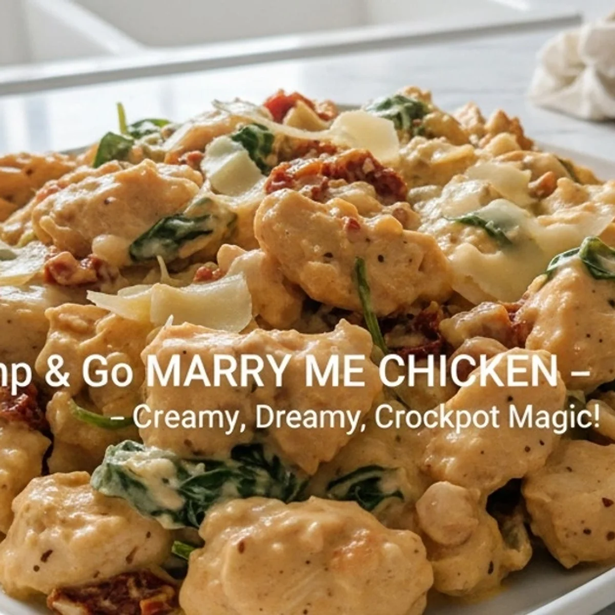 The Ultimate Dump & Go Marry Me Chicken: Creamy Crockpot Magic! - Recipedly